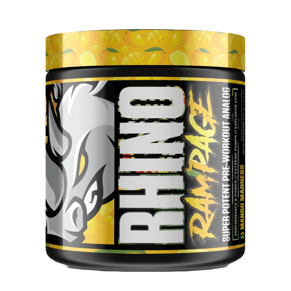 Rhino Rampage Pre Workout Energy & Endurance Powder UK – Sovital ...